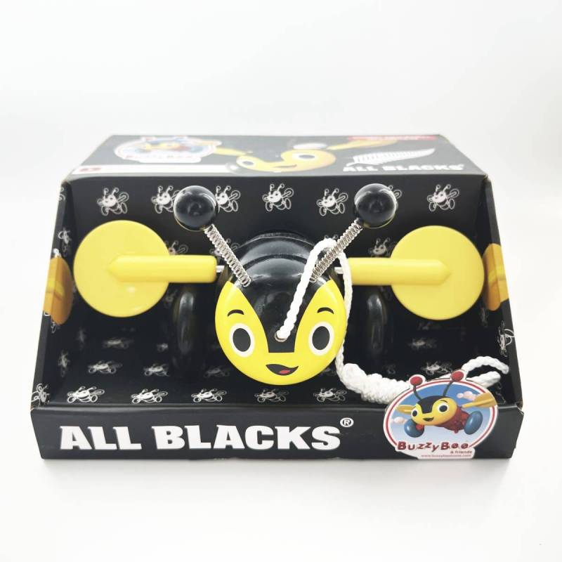 All Blacks Buzzy Bee Pull Along Toy - Kiwi Shop