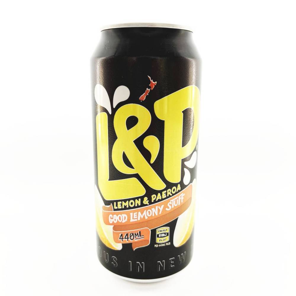 L&P Lemon & Paeroa Can 440ml - Kiwi Shop