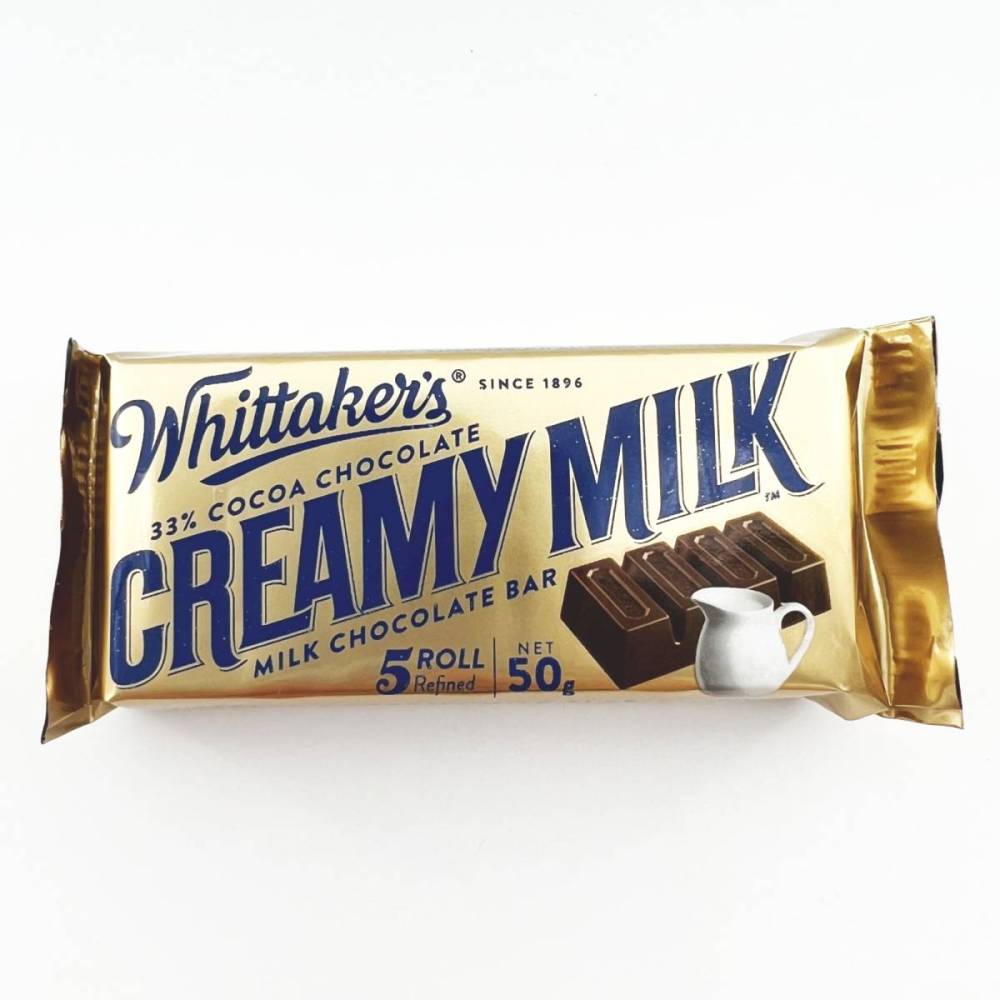 Whittaker's Creamy Milk Slab 50g - Kiwi Shop
