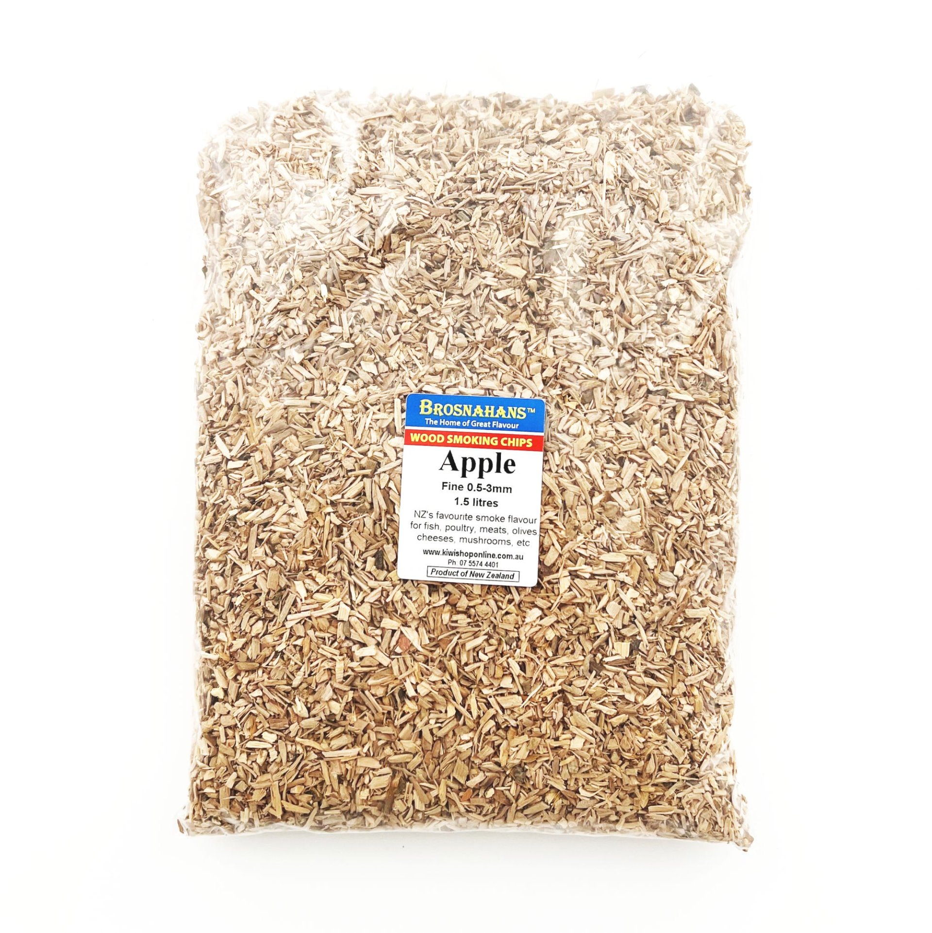 Apple Wood Smoking Chips Fine 1.5ltr - Kiwi Shop