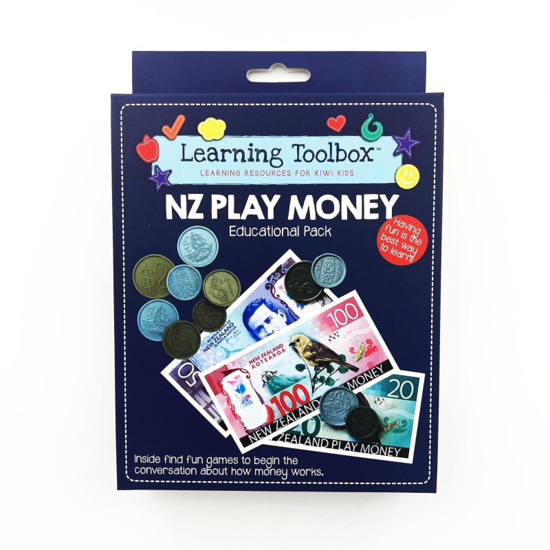 Learning Toolbox NZ Play Money Education Pack - Kiwi Shop